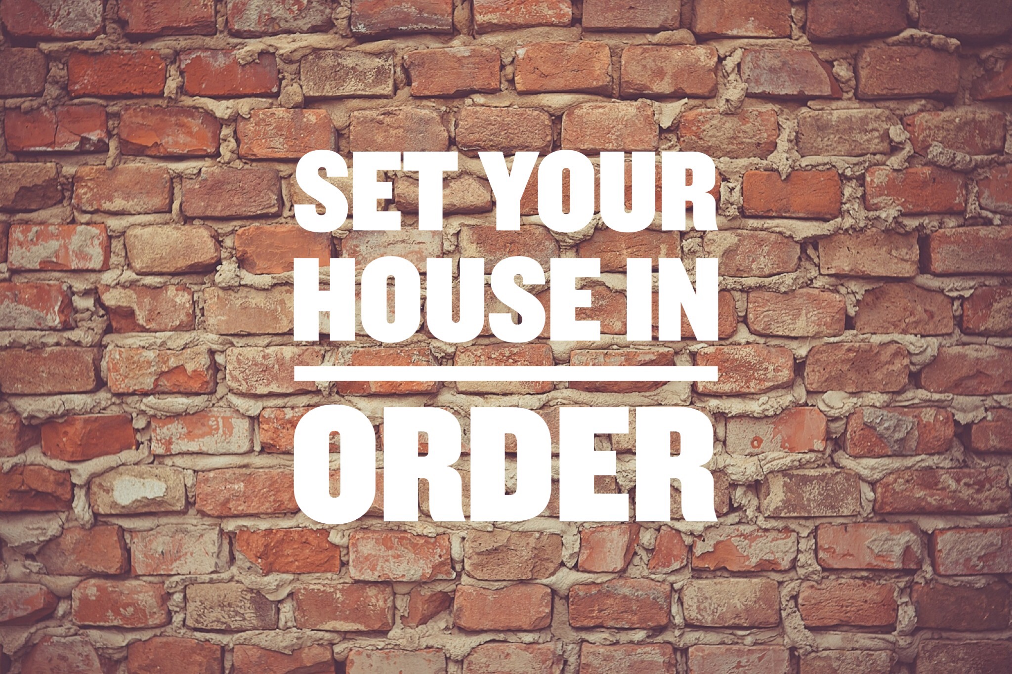 Setting Things In Order – Jim Gallagher